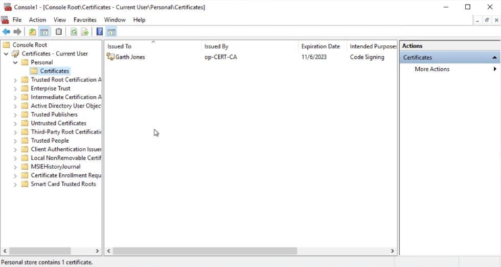 How to Create a Code Signing Certificate - Ask Garth