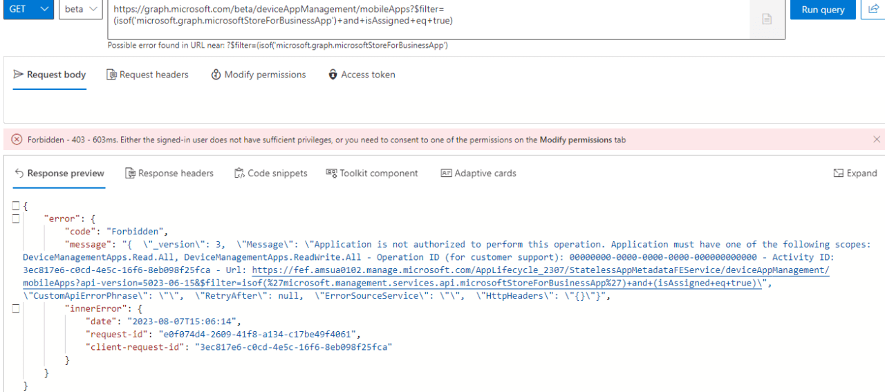 Graph Explorer Getting Started with Intune Data Analysis - Ask Garth